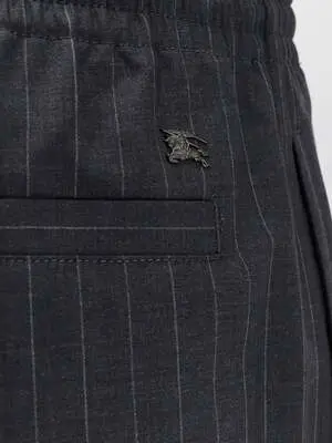 Burberry Wool Trousers With Drawstring