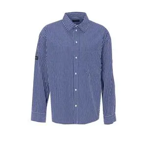 Balenciaga Logo Oversized Shirt - Blue