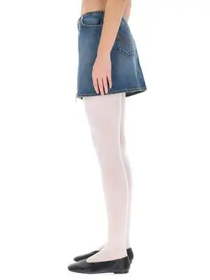 JEAN PAUL GAULTIER Miniskirt With Double Zipper - Blue