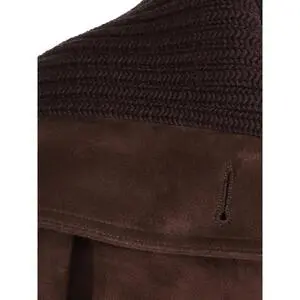 Attico Suede Bomber Jacket - Brown