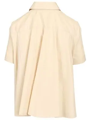 Loewe Short-sleeved Cotton Shirt - Cream