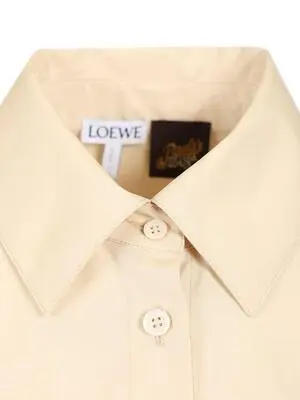 Loewe Short-sleeved Cotton Shirt - Cream