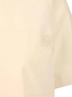 Loewe Short-sleeved Cotton Shirt - Cream