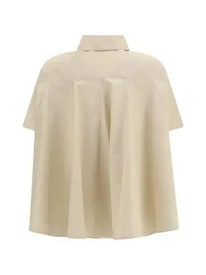 Loewe Short-sleeved Cotton Shirt - Cream