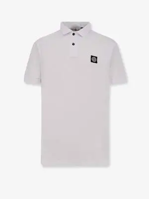 Stone Island Cotton Polo Shirts - White