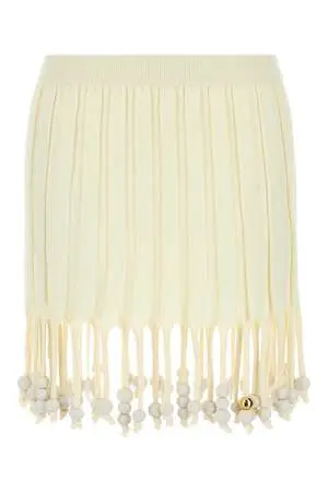 Loewe Ivory Cotton Paula Ibiza Mini Skirt - White