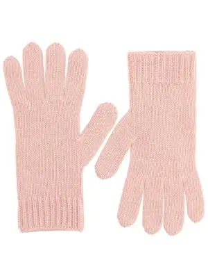 VIVIENNE WESTWOOD Cashmere Gloves With Orb Embroidery - Cream