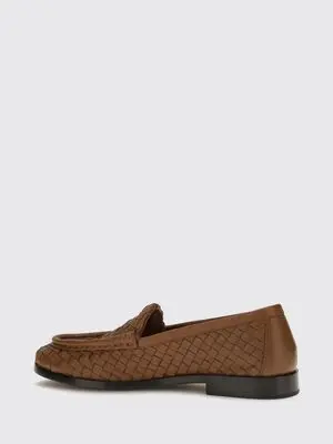 Bottega Veneta Silenzio Intrecciato Lambskin Loafers - Brown