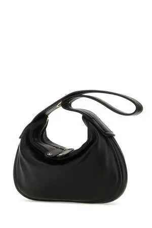 Valentino Garavani Nappa Leather Hobo Bag - Black