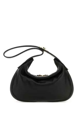 Valentino Garavani Nappa Leather Hobo Bag - Black