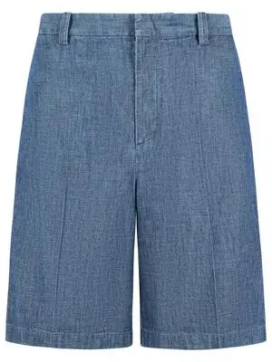 JIL SANDER Cotton Bermuda Shorts - Blue