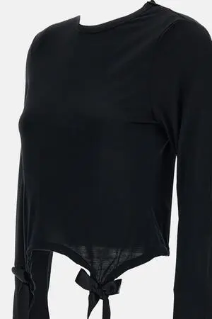 Simone Rocha Bow Tail Easy Long Sleeve T-shirt - Multicolor