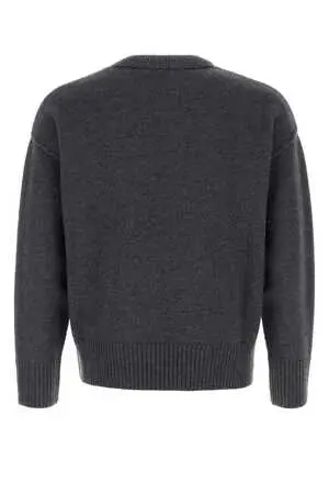 AMI Paris Dark Grey Wool Sweater