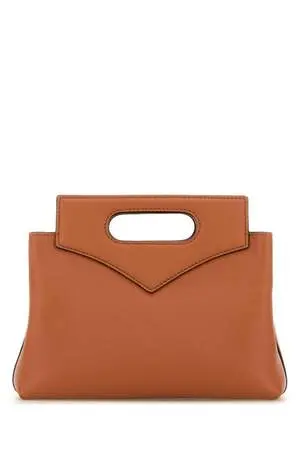 Mcm Caramel Leather Mini Soft Diamond Handbag