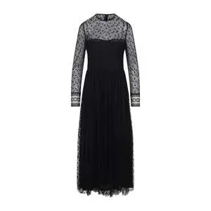 Alberta Ferretti Tulle Dress - Black
