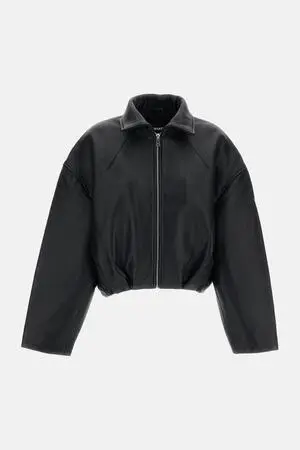 ROTATE BY BIRGER CHRISTENSEN Boxy Leather Jacket - Multicolor