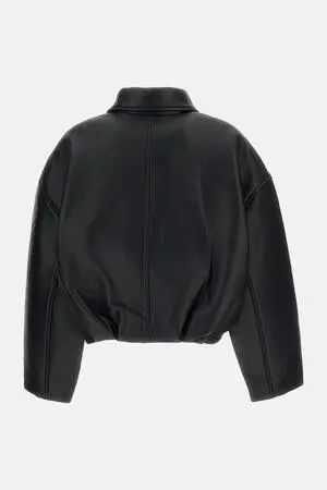 ROTATE BY BIRGER CHRISTENSEN Boxy Leather Jacket - Multicolor