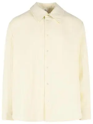 Séfr Wes' Ecru Cotton And Linen Shirt