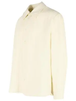 Séfr Wes' Ecru Cotton And Linen Shirt - Cream