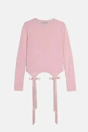 Simone Rocha Bow Tail Easy Long Sleeve T-shirt - Multicolor