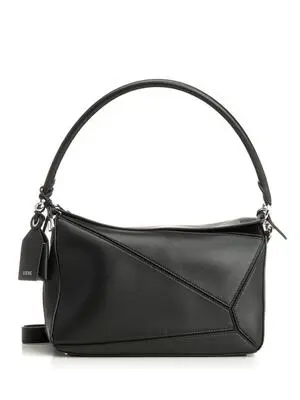 Loewe Puzzle Featherlight Medium Bag - Black