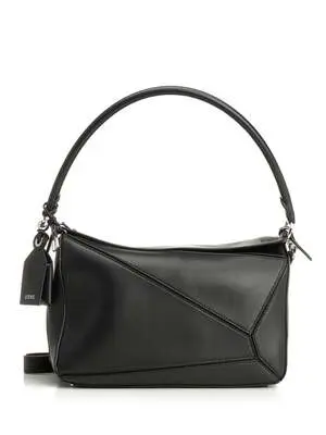 Loewe Puzzle Featherlight Bag - Black