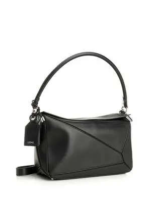 Loewe Puzzle Featherlight Bag - Black