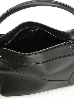 Loewe Puzzle Featherlight Bag - Black