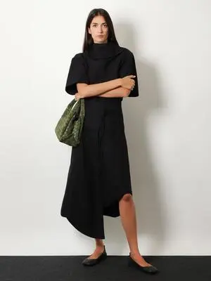 Bottega Veneta Compact Cotton Canvas Skirt - Multicolor