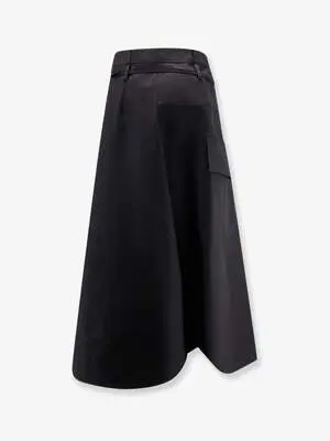 Bottega Veneta Compact Cotton Canvas Skirt - Multicolor