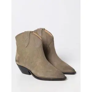 Isabel Marant Étoile Dewina Suede Cowboy Ankle Boots - Gray