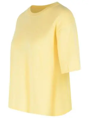 LISA YANG Rubie' Cotton And Lemon Cashmere T-shirt