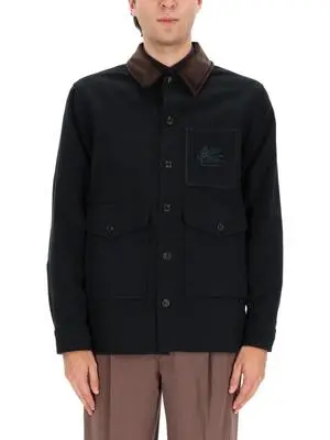 Etro Jacket With Pegasus - Green