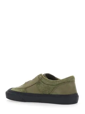 Stone Island Suede Low Top Sneakers - Green