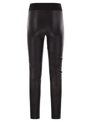 Brunello Cucinelli Stretch Nappa Leggings - Black