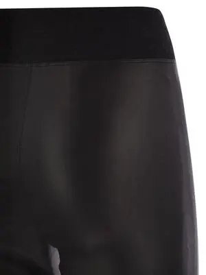 Brunello Cucinelli Stretch Nappa Leggings - Black