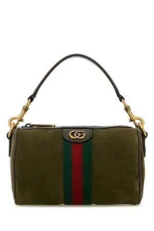 Gucci Olive Suede Mini Ophidia Handbag