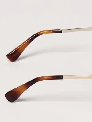 Max Mara Acetate And Metal Sunglasses