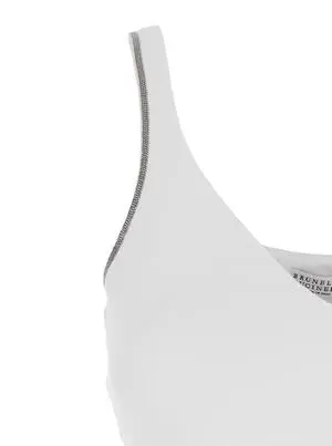 Brunello Cucinelli Cotton Tank Top - White
