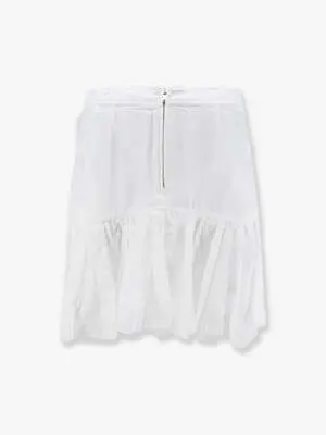 Isabel Marant Étoile Marant Daneen Organic Cotton And Viscose Skirt - White