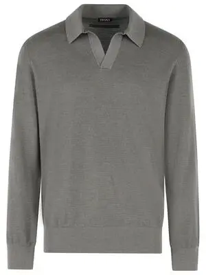 Zegna Mole Cashmere Blend Sweater - Gray