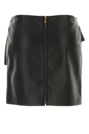Versace Leather Mini Skirt