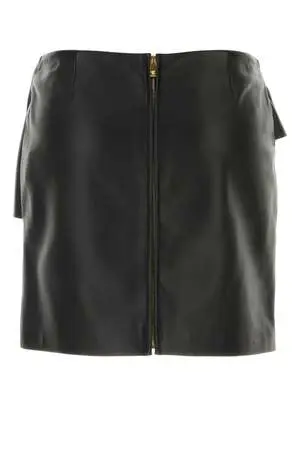 Versace Leather Mini Skirt
