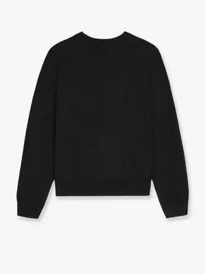 Celine Wool Sweater With Logo Embroidery