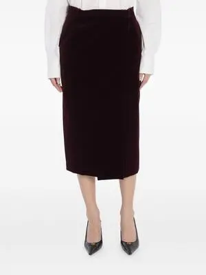 Saint Laurent Wrap Midi Skirt