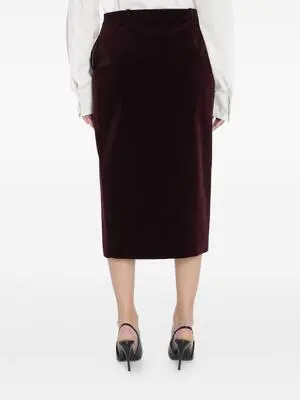 Saint Laurent Wrap Midi Skirt