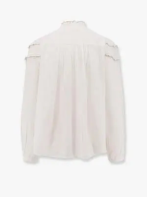 Isabel Marant Étoile Marant Christa Cotton And Viscose Shirt - White