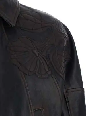GOLDEN GOOSE Journey Leather Jacket - Multicolor