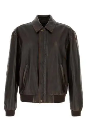 Prada Leather Jacket - Brown