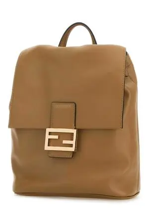 Fendi Camel Leather Backpack